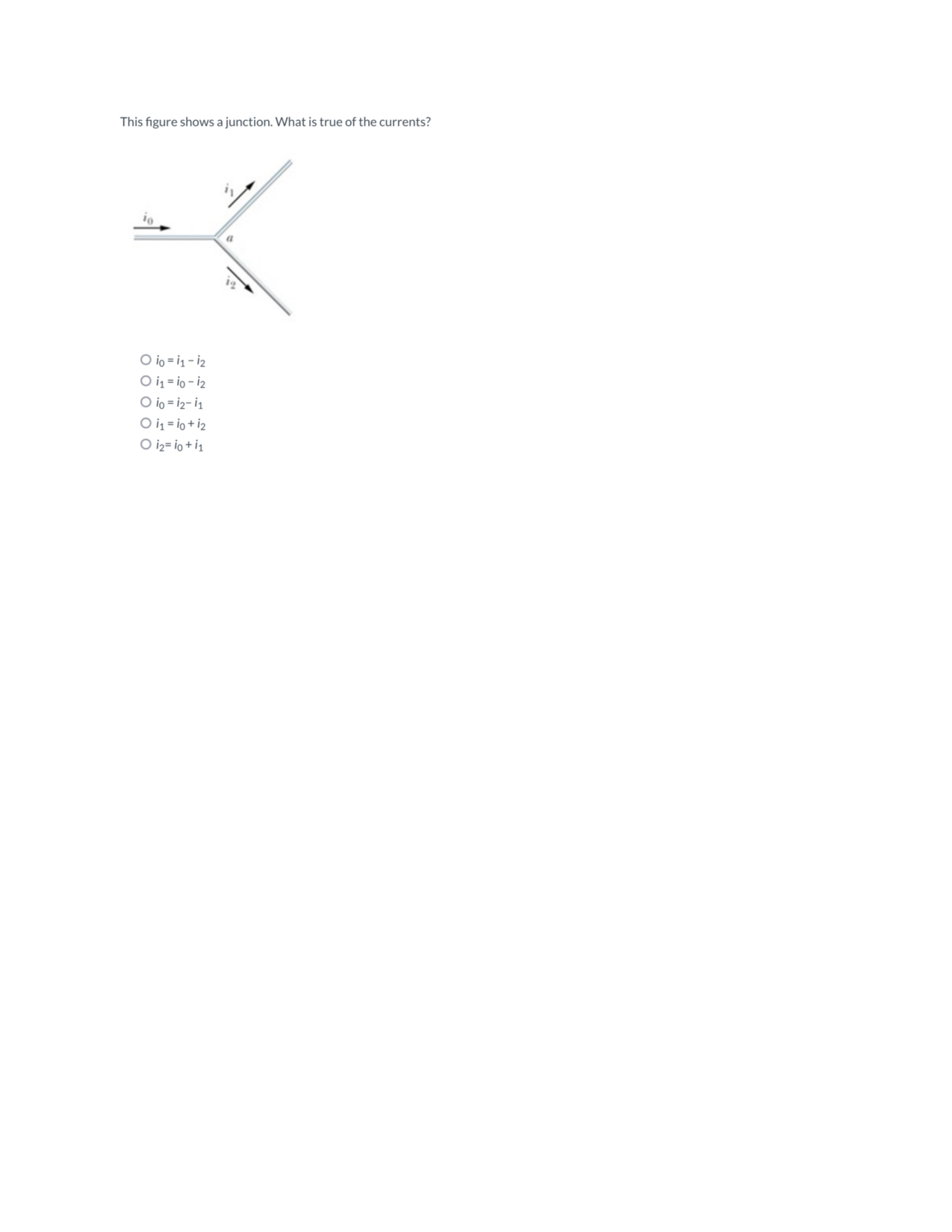 Solved This figure shows a junction. What is true of the | Chegg.com