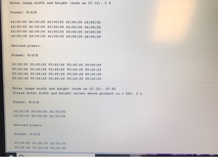 74 Lab Exercise 7a Pixel Struct And Array Write And 
