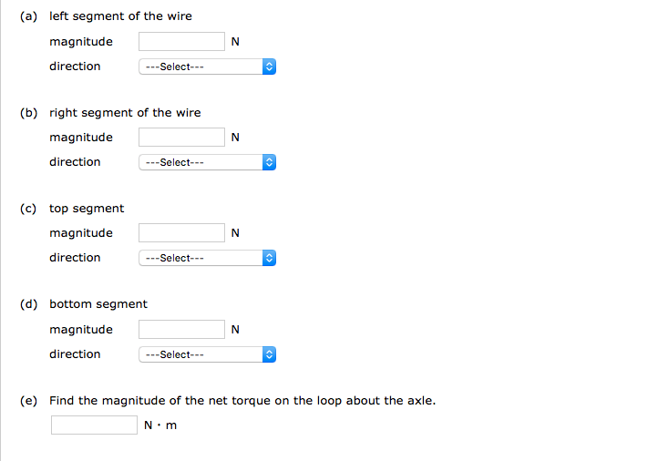 Solved A Current Carrying Rectangular Wire Loop With Width A 0834