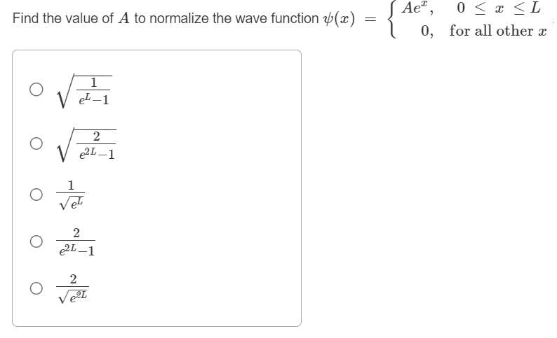 Solved Find the value of A to normalize the wave function | Chegg.com
