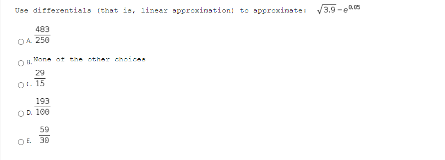Solved Use differentials (that is, linear approximation) to | Chegg.com