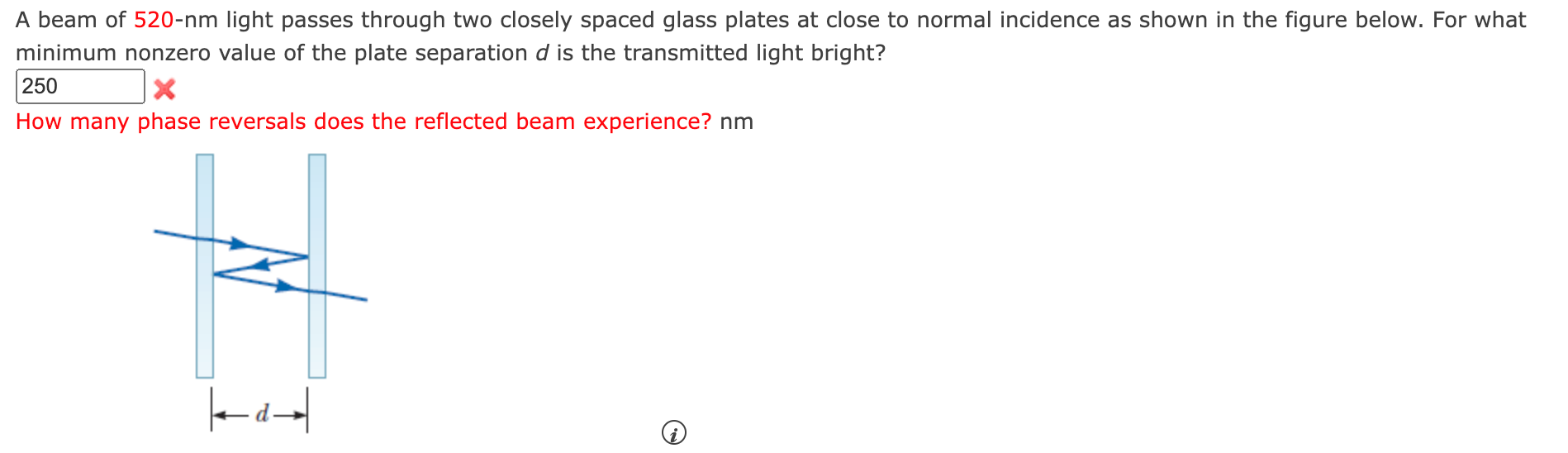 Solved A beam of 520-nm light passes through two closely | Chegg.com