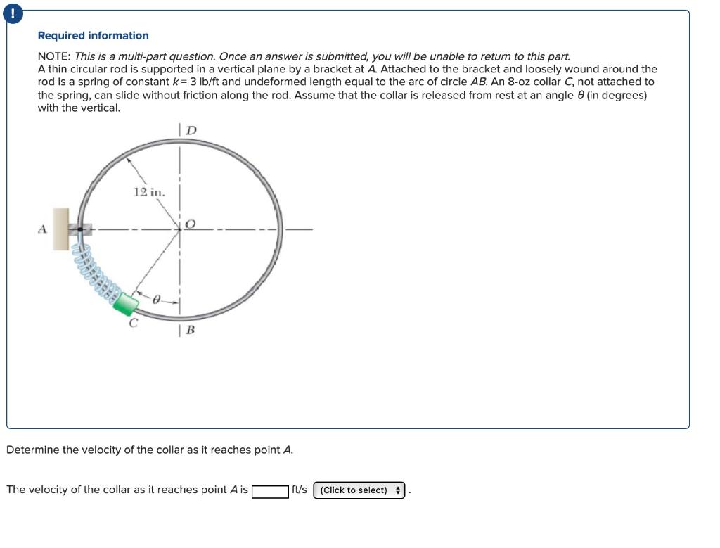 Solved Required information NOTE: This is a multi-part | Chegg.com