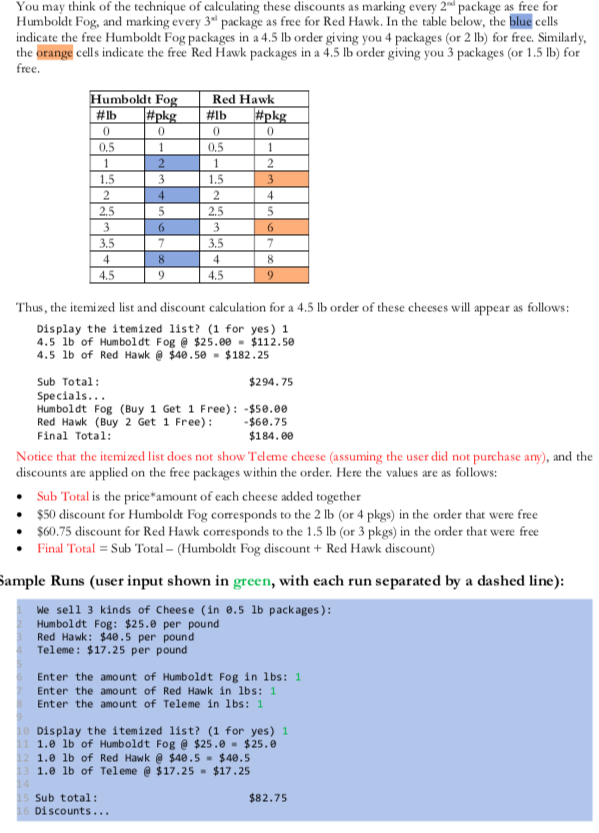 Part 1: Create CheeseShop.java The machine will | Chegg.com