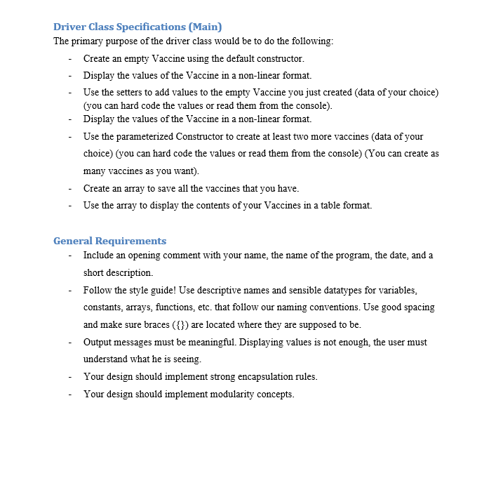 Solved Assignment 3: Classes and Functions n this project | Chegg.com