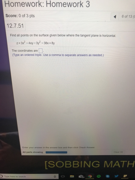 Solved Homework: Homework 3 Score: 0 of 3 pts 12.7.51 6 of | Chegg.com
