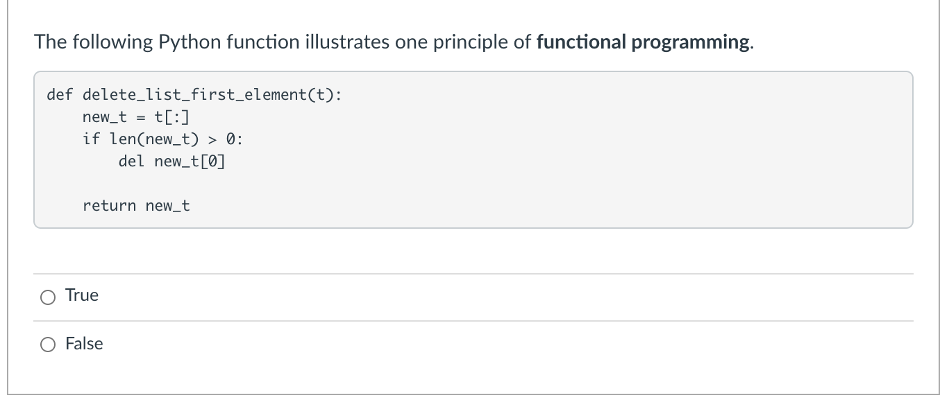 Solved The Following Python Function Illustrates One Pri