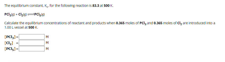 Solved The equilibrium constant, Kc′, for the following | Chegg.com