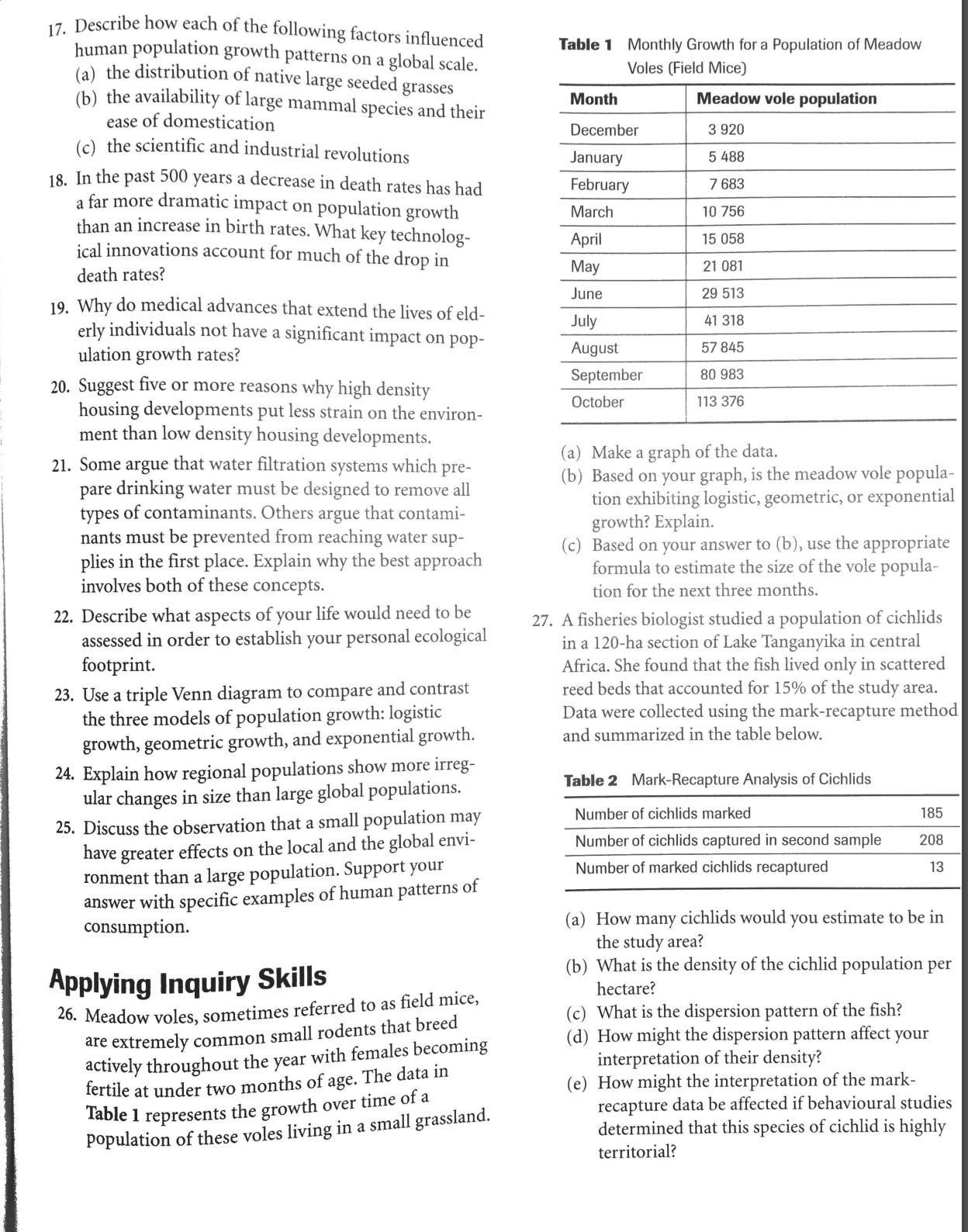 Solved 17. Describe how each of the following factors | Chegg.com