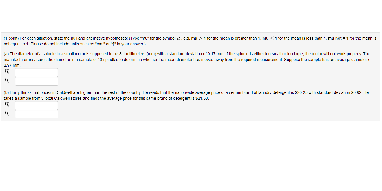 Solved not equal to 1. Please do not include units such as | Chegg.com