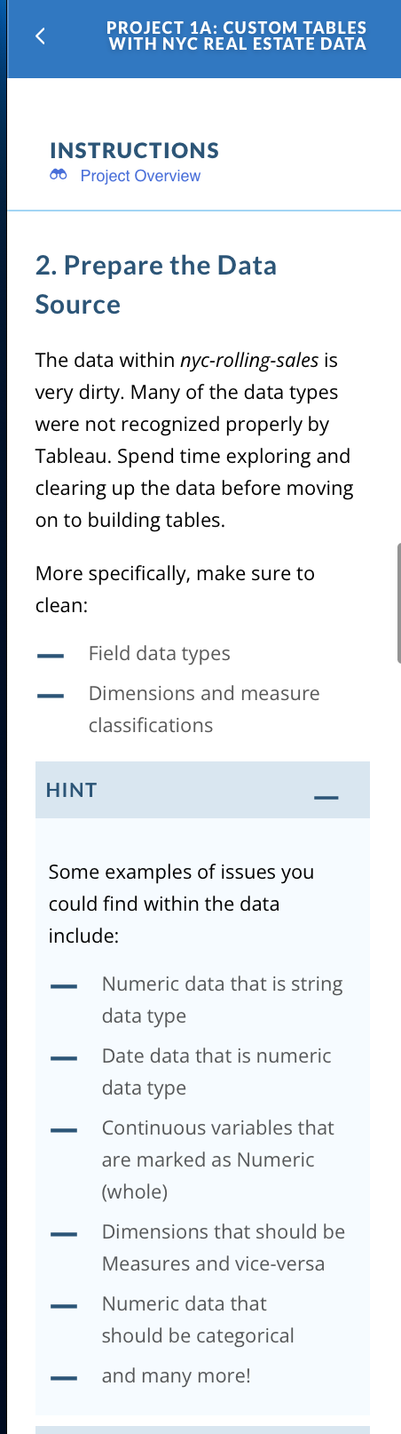 Solved PROJECT 1A: CUSTOM TABLES WITH NYC REAL ESTATE DATA | Chegg.com