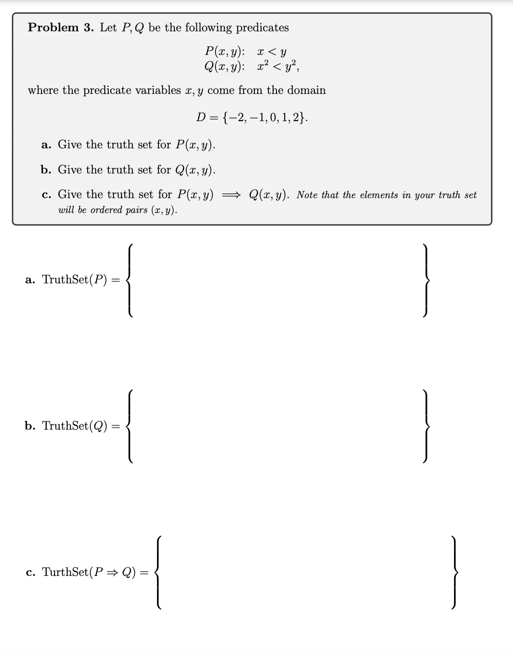 Problem 3. ﻿Let P,Q ﻿be the following | Chegg.com