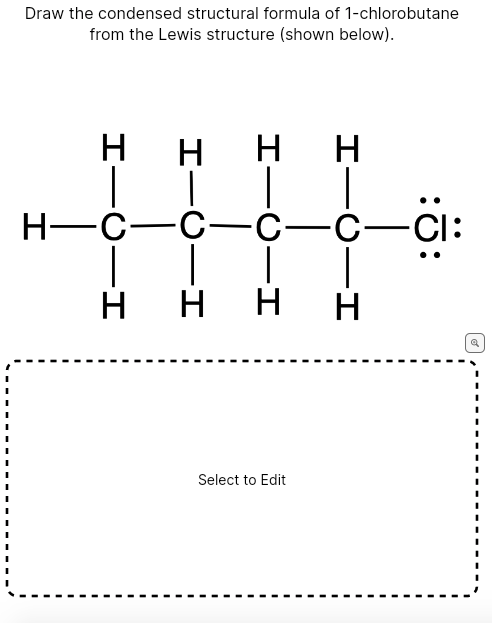 Solved Draw the condensed structural formula of | Chegg.com