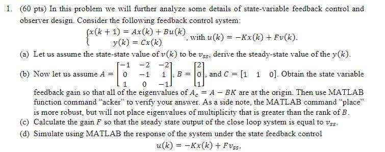 = 1 1. (60 pts) In this problem we will further | Chegg.com