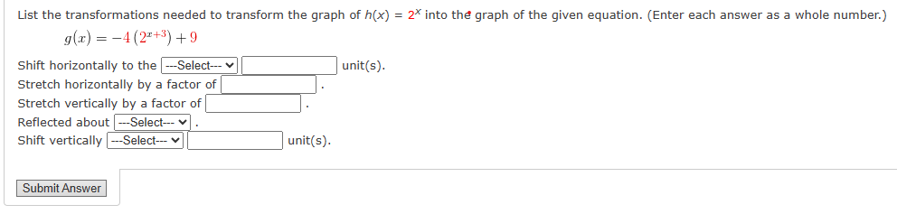 Solved List the transformations needed to transform the | Chegg.com