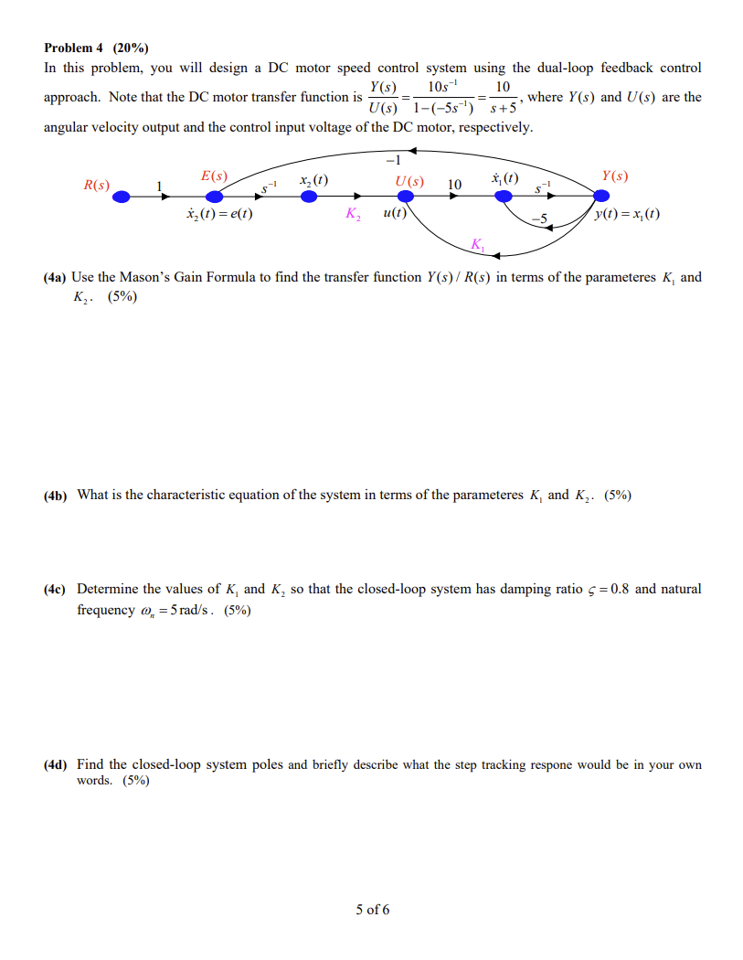 Solved Problem 4 (20%) In this problem, you will design a DC | Chegg.com