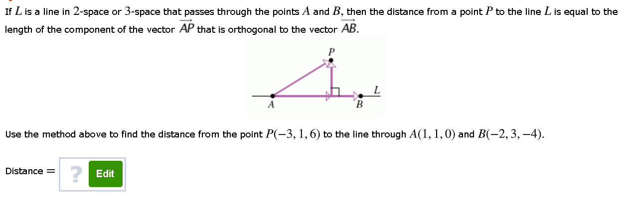 Solved If L is a line in 2-space or 3-space that passes | Chegg.com