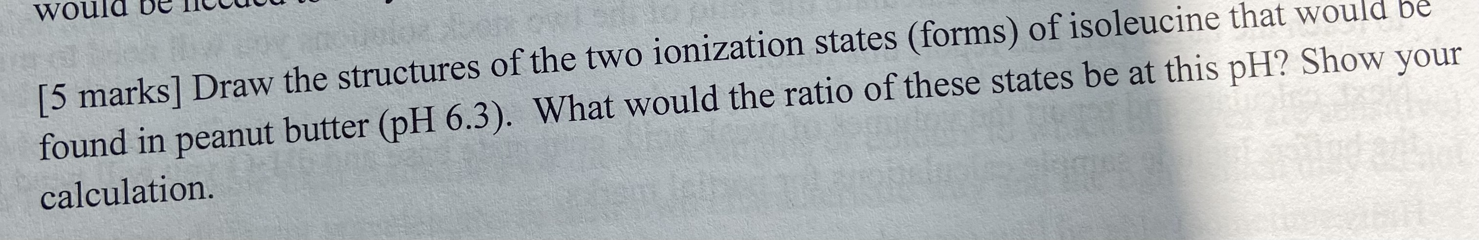 Solved [5 marks] Draw the structures of the two ionization | Chegg.com