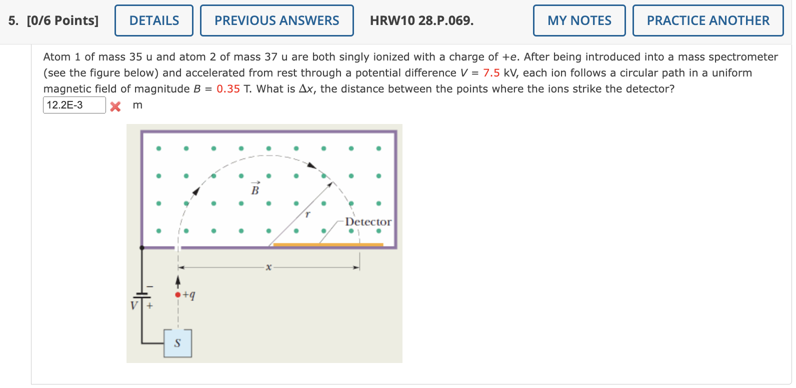 Solved Atom 1 of mass 35u and atom 2 of mass 37u are both | Chegg.com