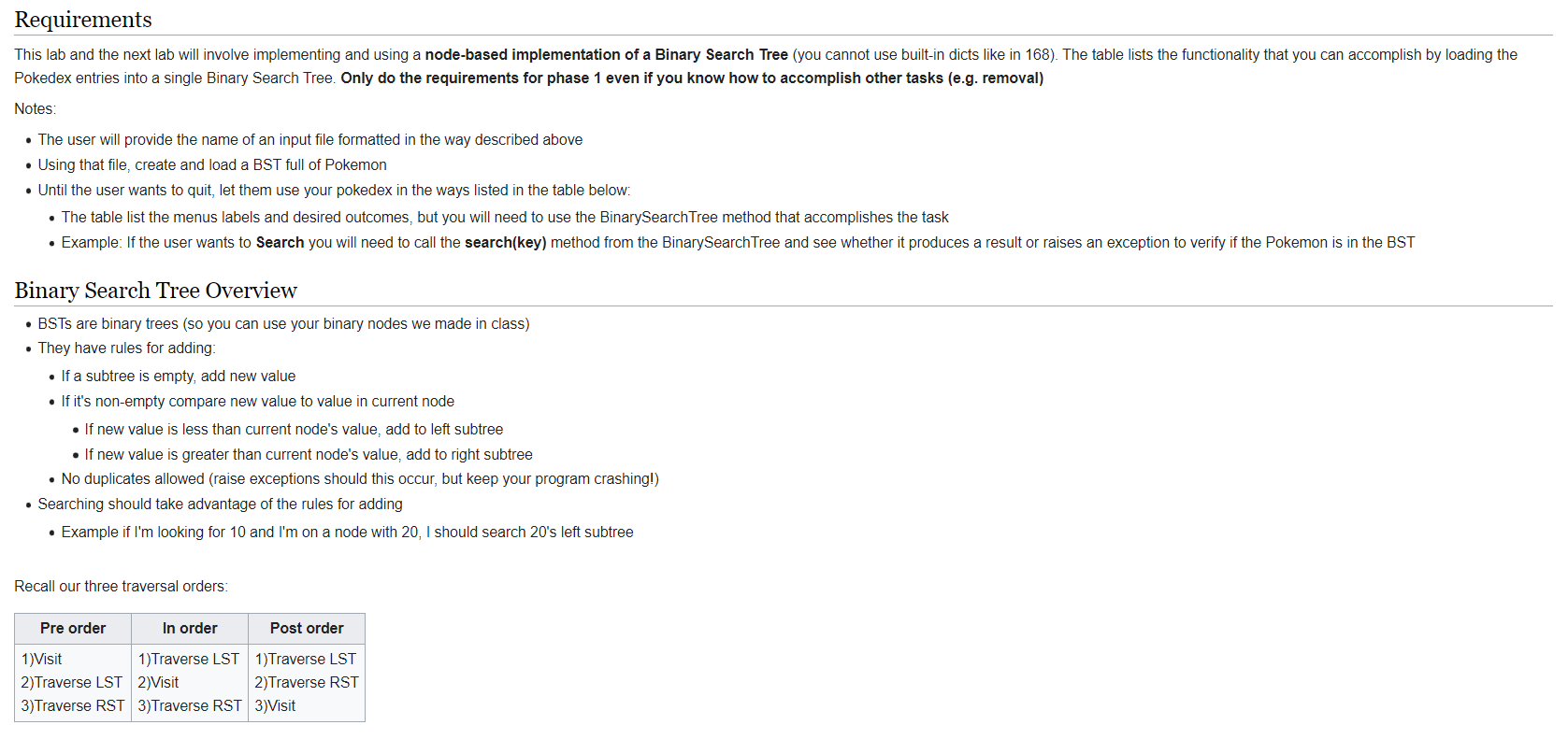 Solved lecture this week. Phase 1: - Adding to a BST - | Chegg.com