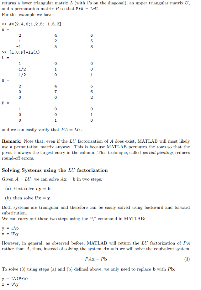 Example We can generate the three matrices listed in | Chegg.com
