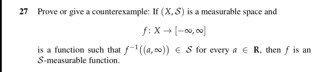 Solved 7 Prove or give a counterexample: If (X,S) is a | Chegg.com