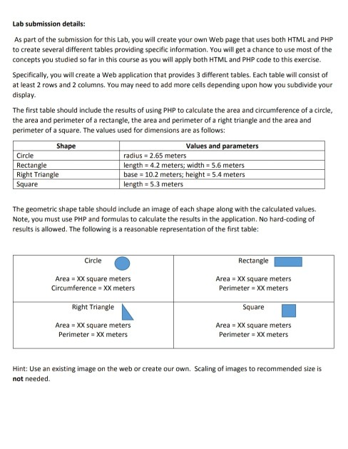 Solved Lab submission details: As part of the submission for | Chegg.com
