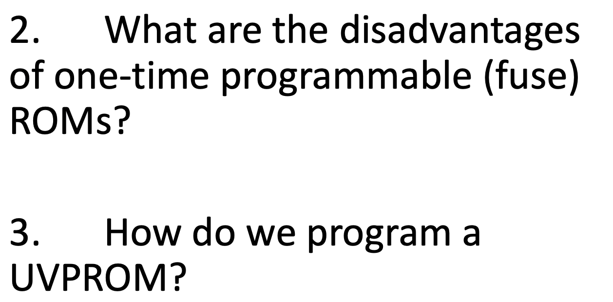 Solved 2. What are the disadvantages of one-time | Chegg.com