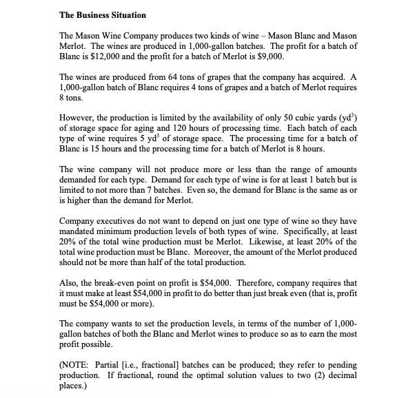 Solved 1. Determine the optimal solution with the | Chegg.com