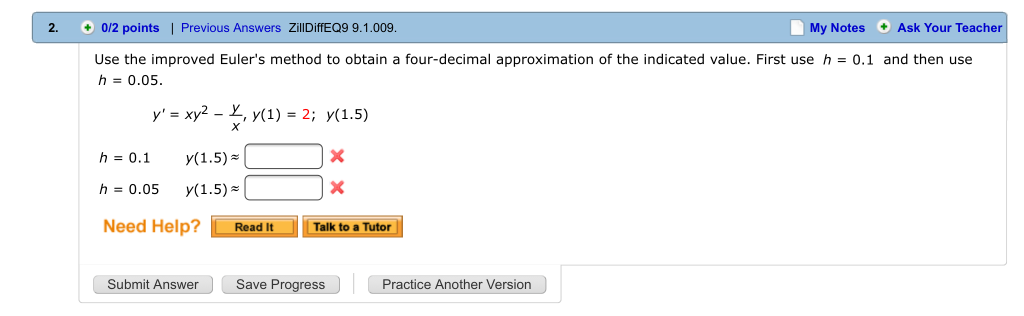 Solved 2. 0/2 points | Previous Answers ZillDiffEQ9 9.1.009 | Chegg.com Solved 2. 0/2 points | Previous Answers ZillDiffEQ9 9.1.009 | Chegg.com
