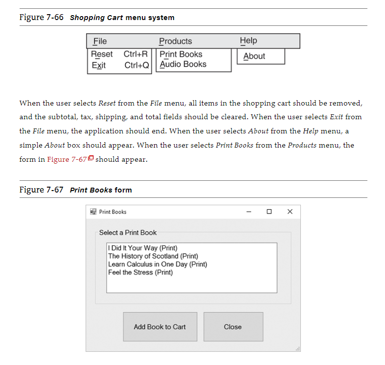Solved When the user selects Reset from the File menu, all | Chegg.com