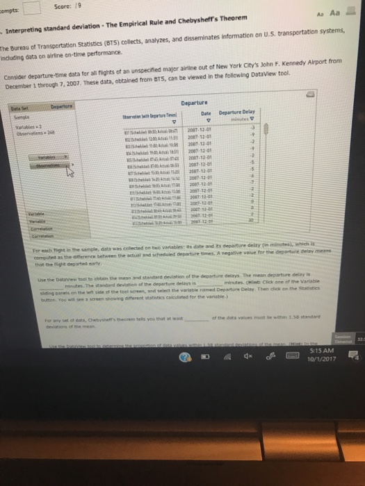 Score: 19 empts Interpreting standard deviation- The | Chegg.com