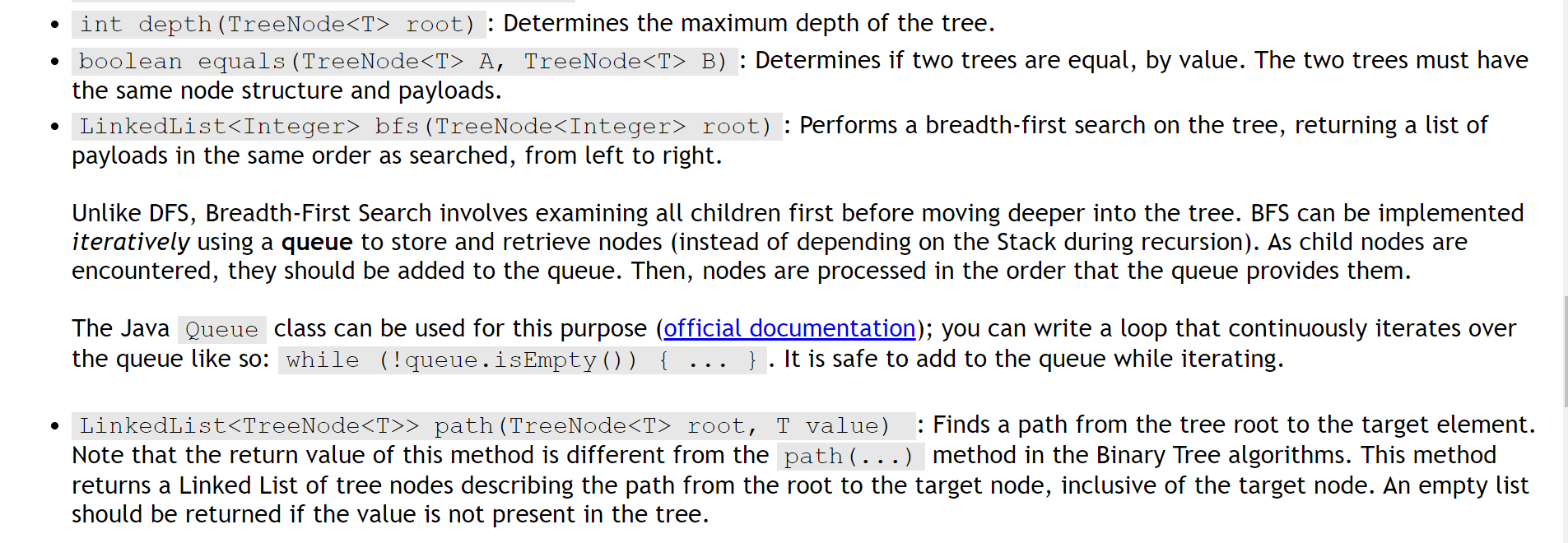 Solved NEED HELP WITH INCOMPLETED METHODS : public static | Chegg.com