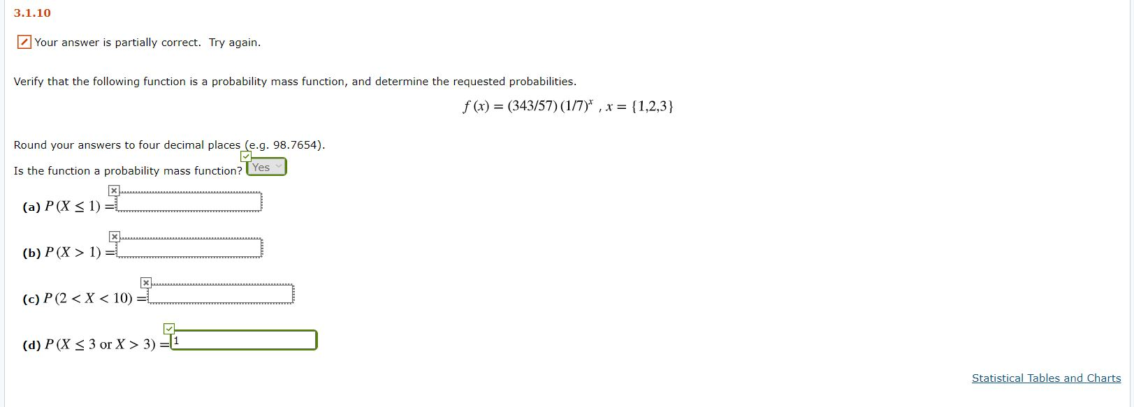 Solved 3 1 10 Your Answer Is Partially Correct Try Again