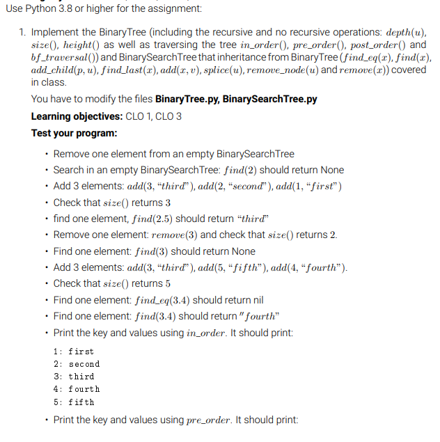 Solved Use Python 3.8 or higher for the assignment: 1. | Chegg.com