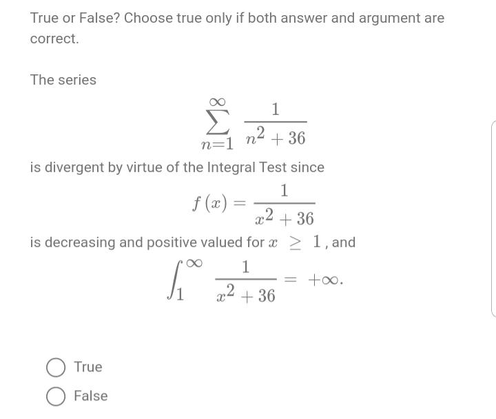 Solved True or False? Choose true only if both answer and | Chegg.com