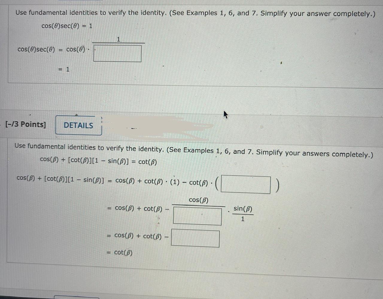 Solved Use fundamental identities to verify the identity. | Chegg.com