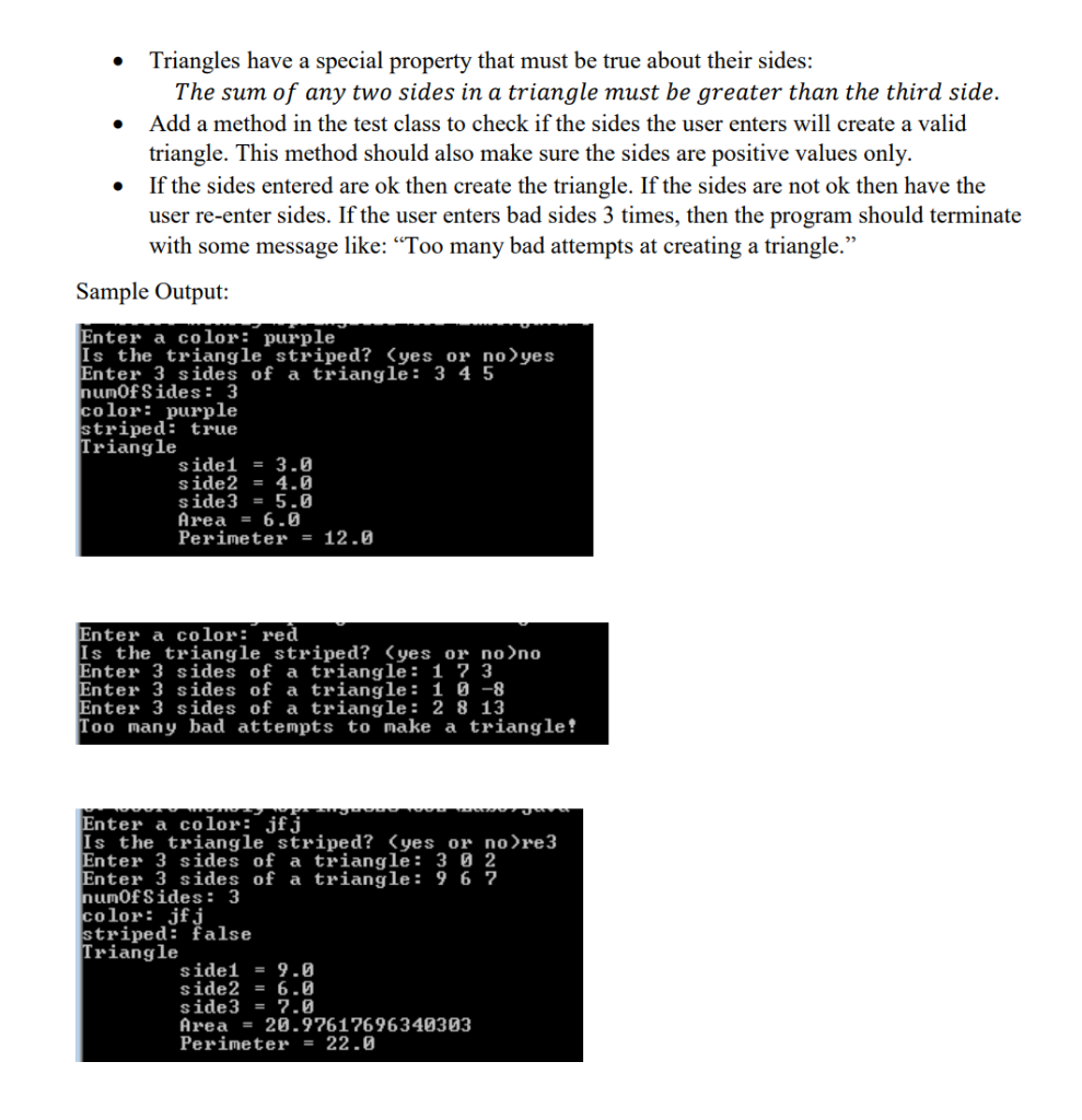 Solved 1. Using Shape.java from blackboard you are going to | Chegg.com