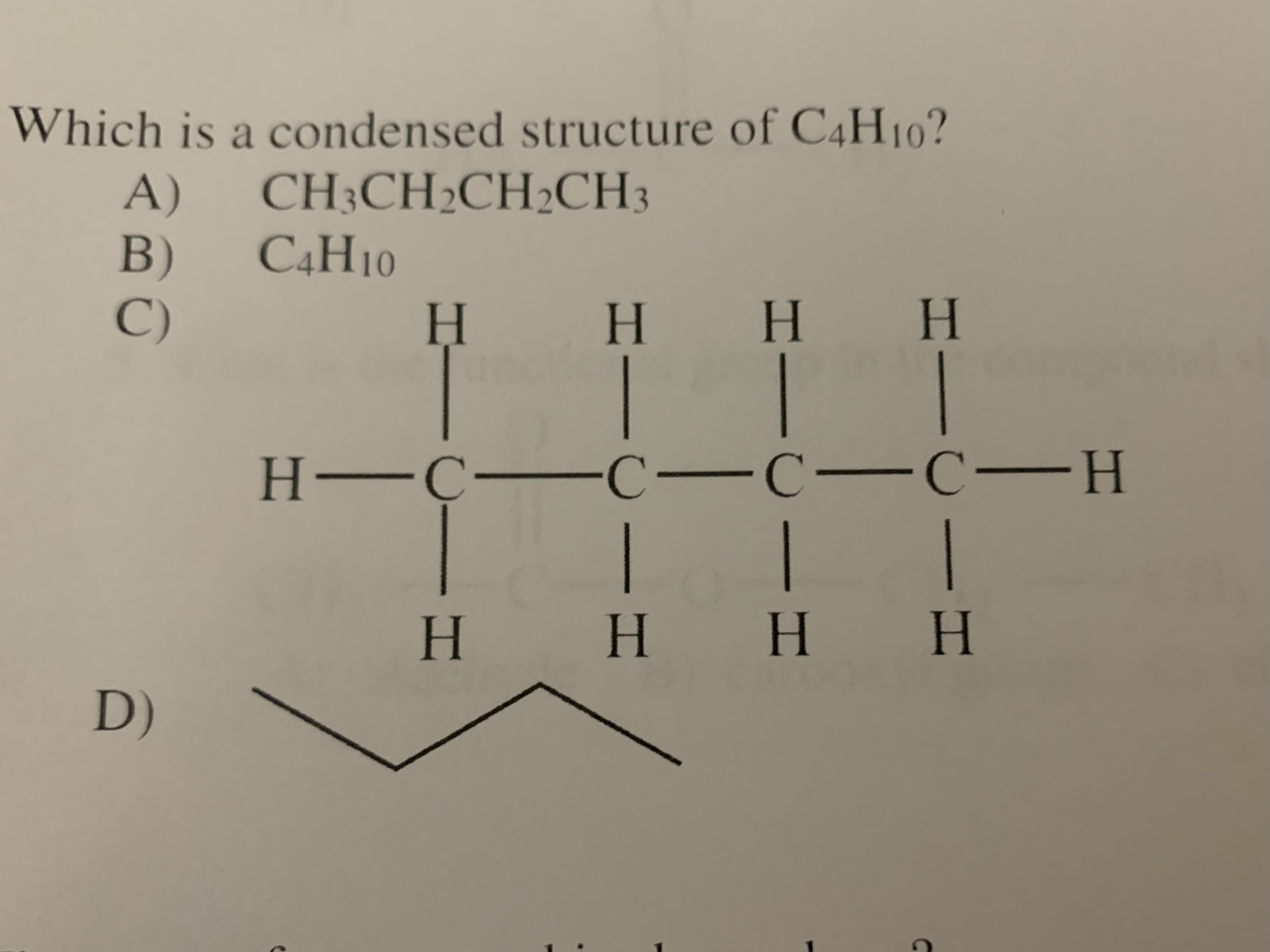 Solved Which is a condensed structure of | Chegg.com