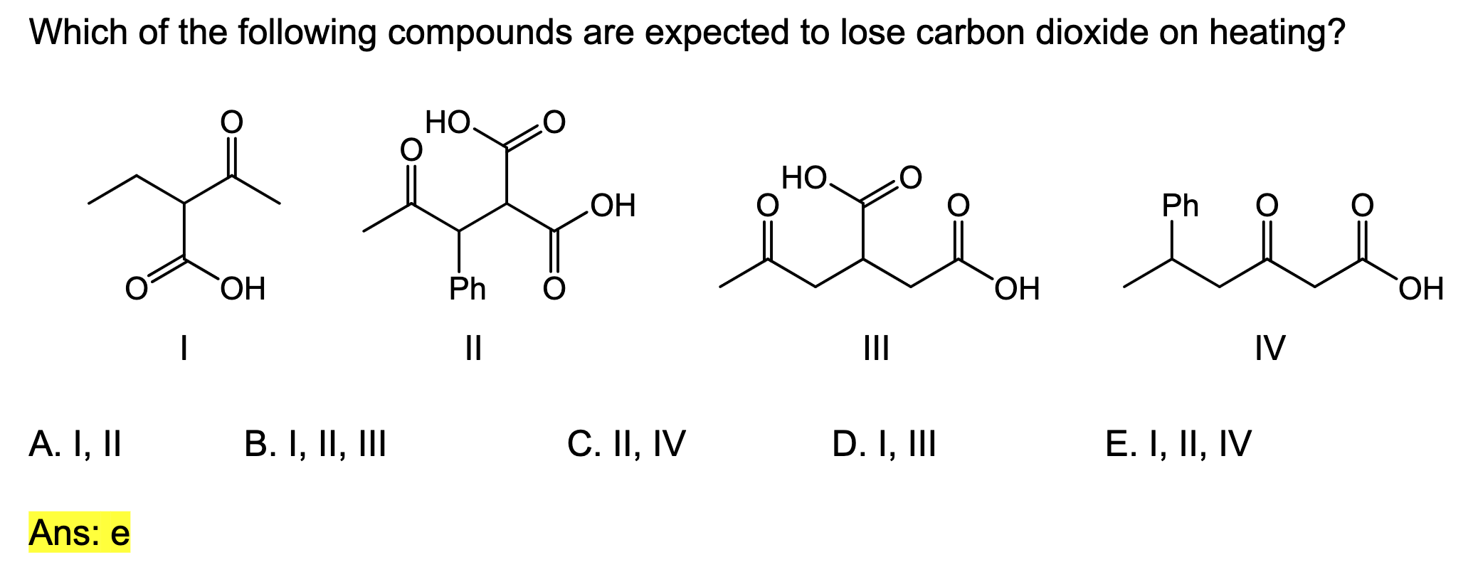 Solved Which of the following compounds are expected to lose | Chegg.com