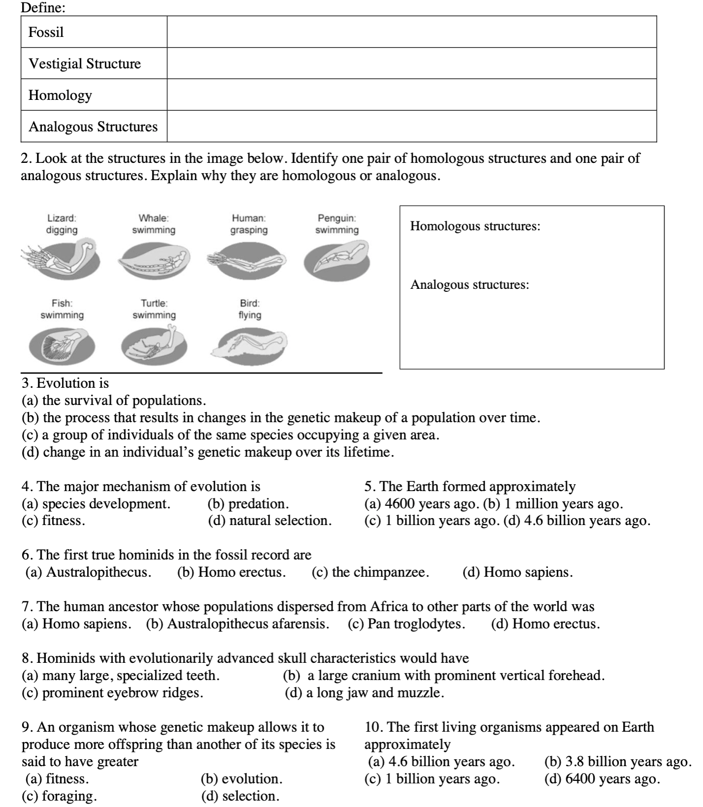Solved Define:Look at the structures in the image below. | Chegg.com