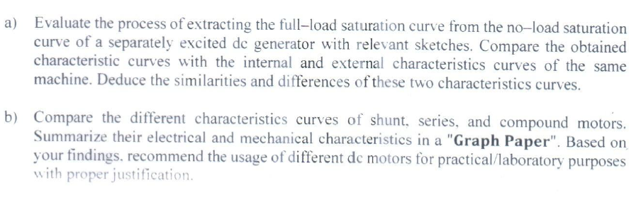 a) ﻿Evaluate the process of extracting the full-load | Chegg.com