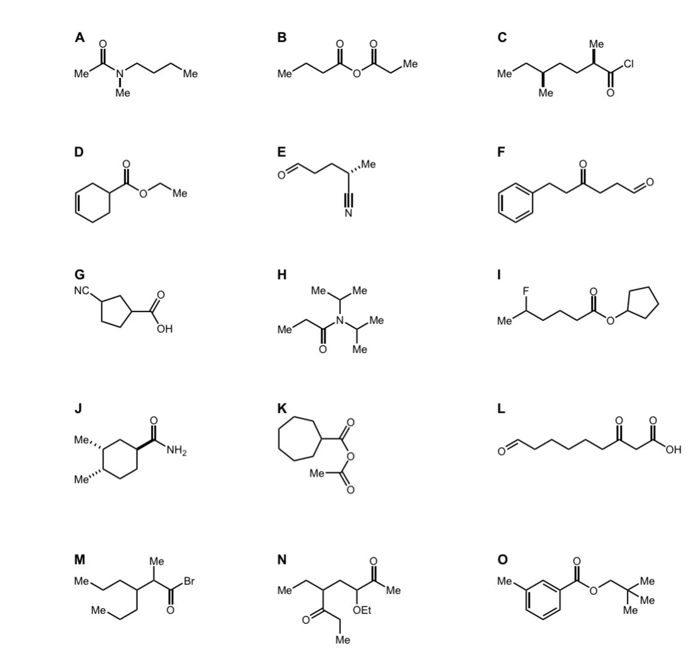 Solved Please provide the IUPAC names for each structure | Chegg.com