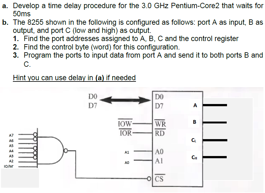 Solved a. ﻿Develop a time delay procedure for the 3.0GHz | Chegg.com
