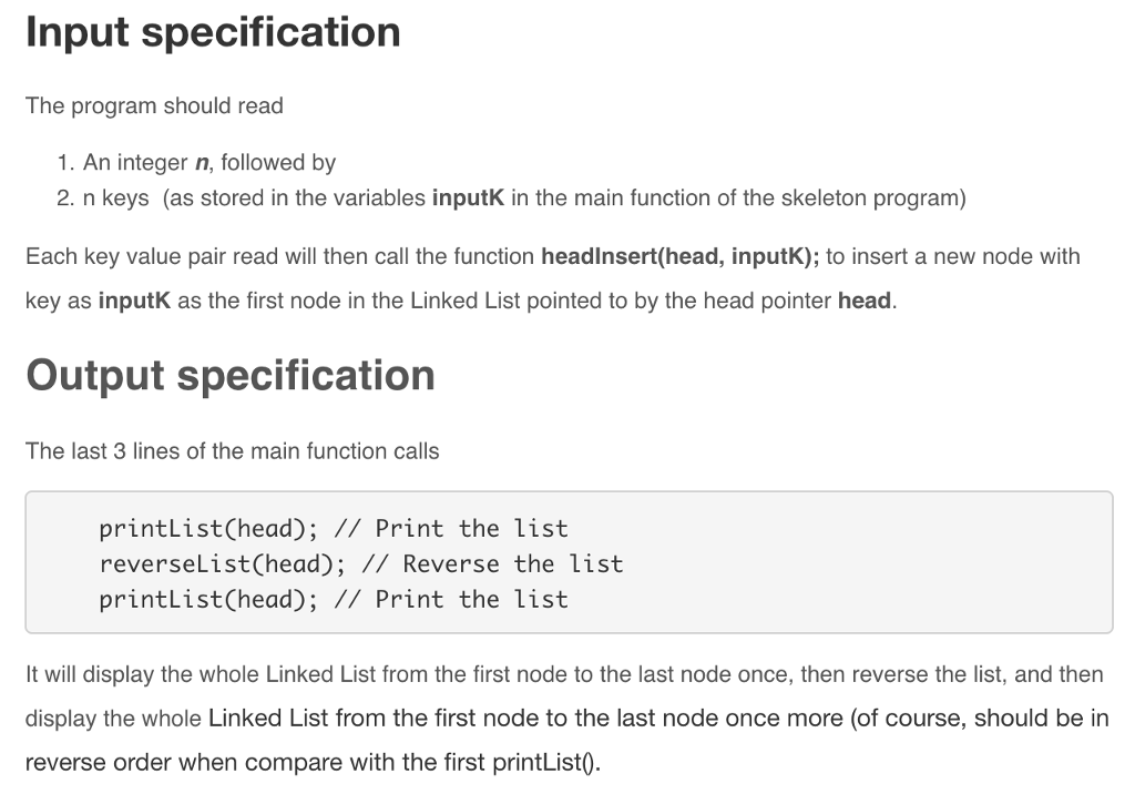 Solved Problem specification Consider the following struct | Chegg.com