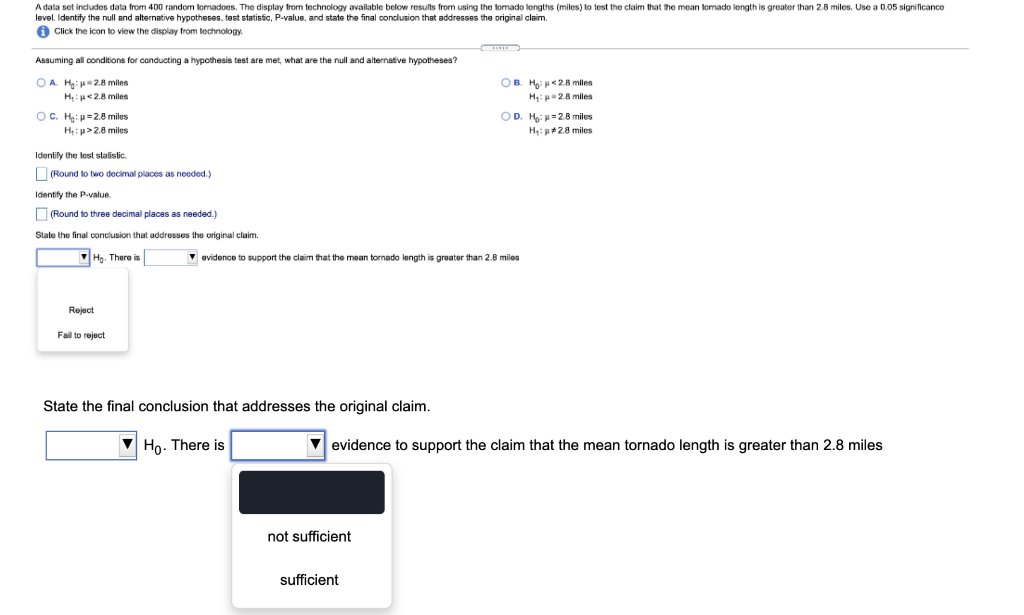 Solved level. Identify the null and alternative hypotheses, | Chegg.com