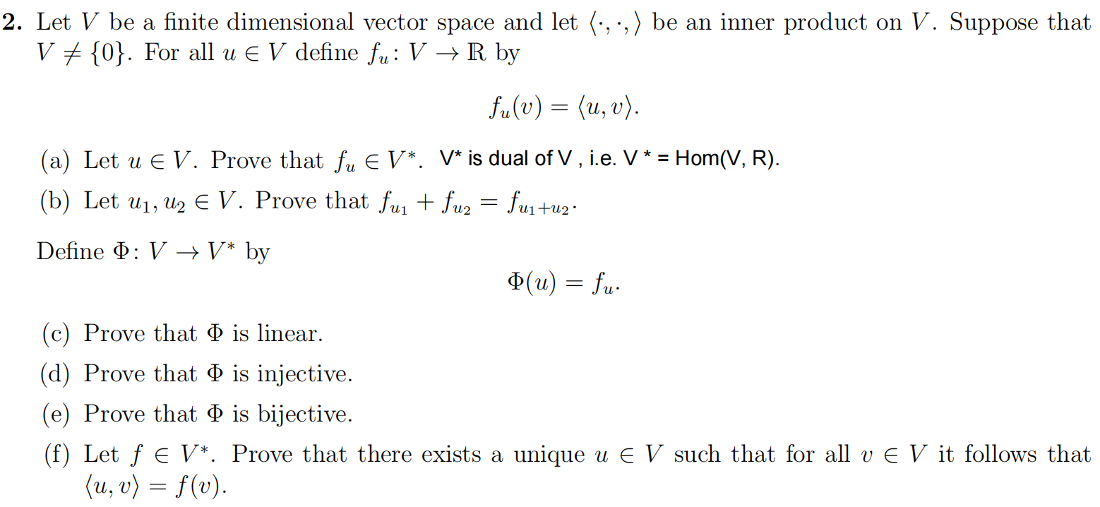 Solved Let V be a finite dimensional vector space and let | Chegg.com