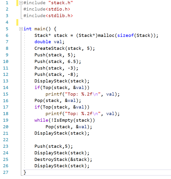 Solved C programming in Visual Studio. Here is main.cpp, | Chegg.com