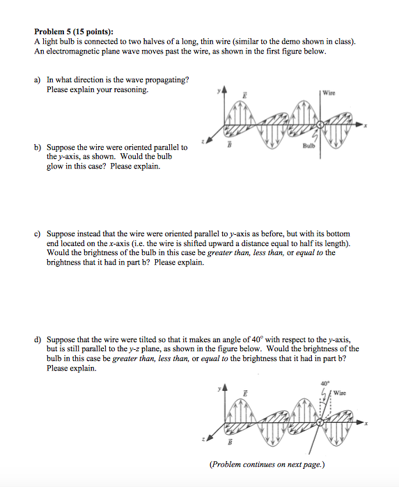 Solved Problem 5 (15 points): A light bulb is connected to | Chegg.com