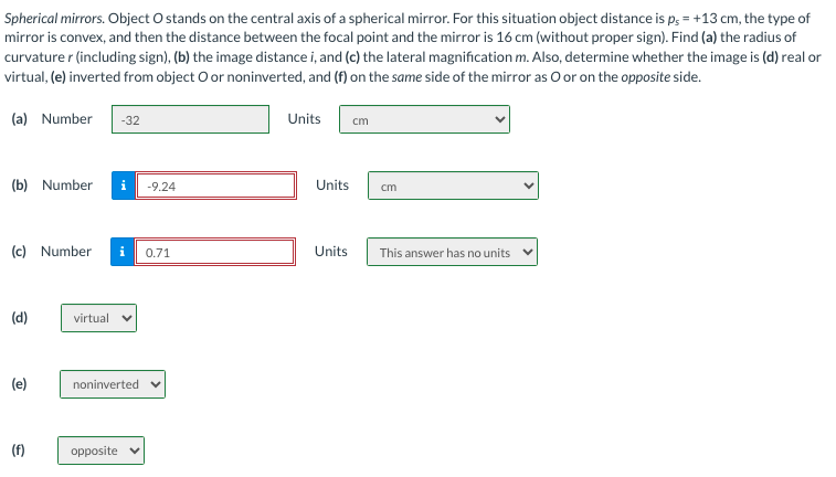 Solved Spherical mirrors. Object O stands on the central | Chegg.com